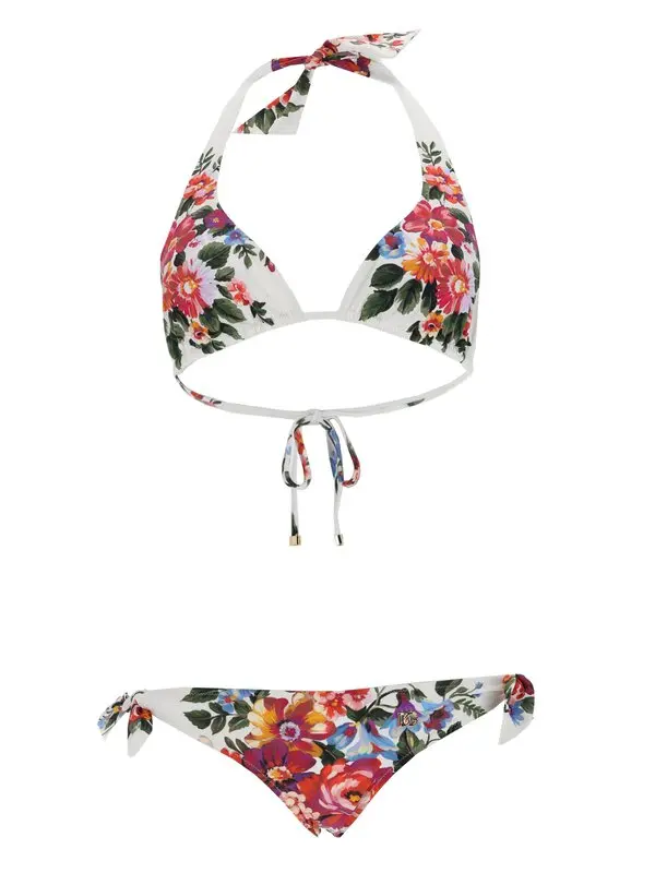 Dolce & Gabbana Floral Print Two-piece Bikini - Multicolour