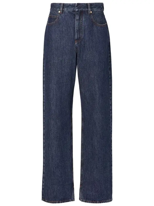 Fendi Wide-leg Denim Jeans