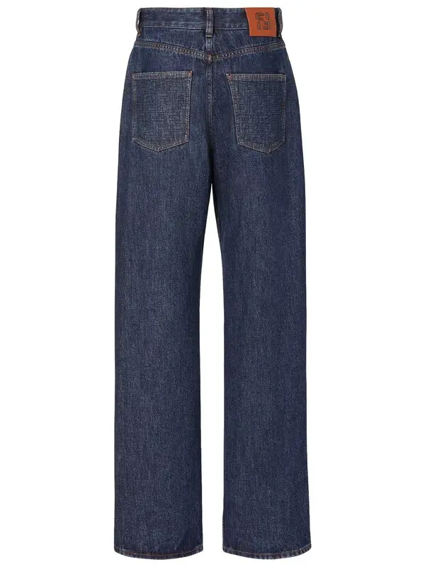 Fendi Wide-leg Denim Jeans