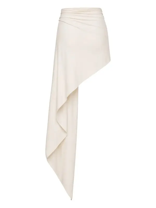 Magda Butrym Mini Skirt With Draped Detailing - Ivory