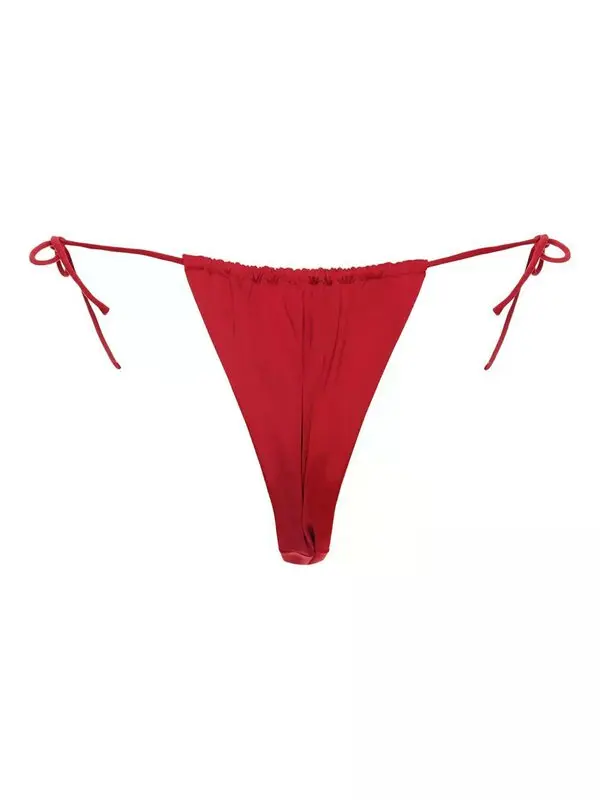 Agua Bendita Ring-detail Bikini Bottom - Red