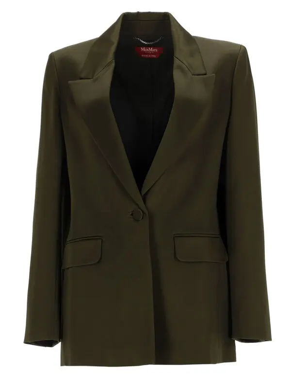 Max Mara Blazer In Envers Satin