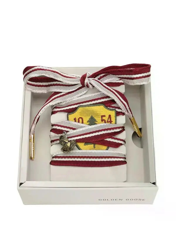 GOLDEN GOOSE Ribbon Shoelaces - Red