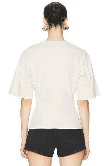 AGOLDE Storey Tee Shirt - Bone