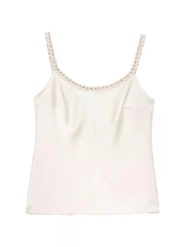 D.exterior Braided-trim Sleeveless Top