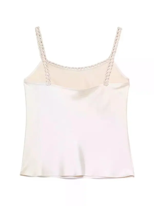 D.exterior Braided-trim Sleeveless Top