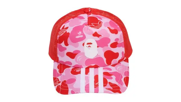 Adidas X Bape Camo Mesh Cap - Pink