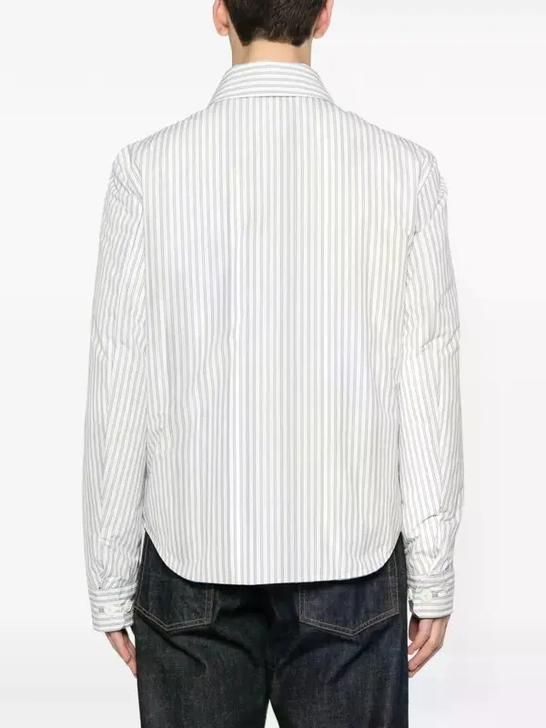 Moncler Reversible Striped Padded Shirt Jacket