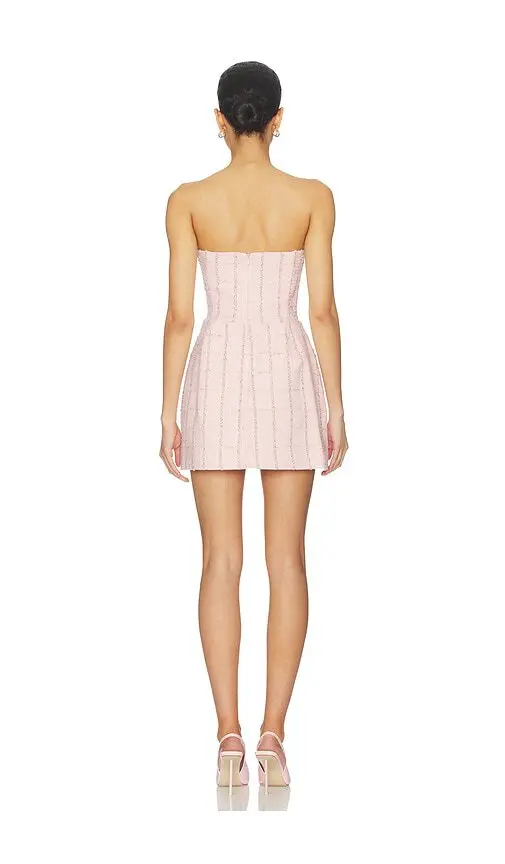 Amanda Uprichard Strapless Bethany Romper - Pink