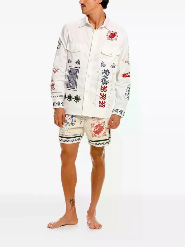 Agua Bendita Ethan Embroidered-patch Shirt