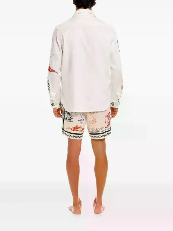 Agua Bendita Ethan Embroidered-patch Shirt