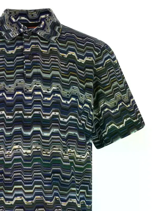 Missoni Zig-zag-pattern Polo Shirt