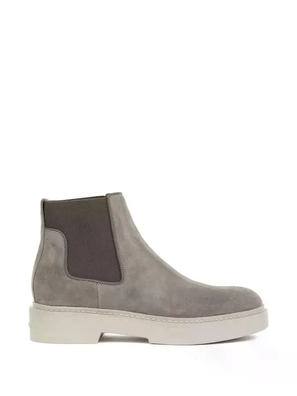 Santoni Suede Chelsea Boots