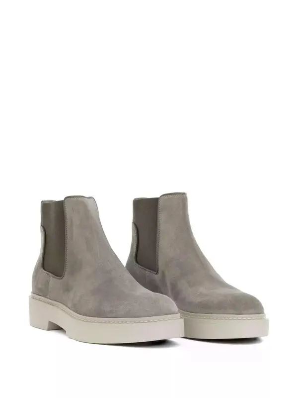 Santoni Suede Chelsea Boots