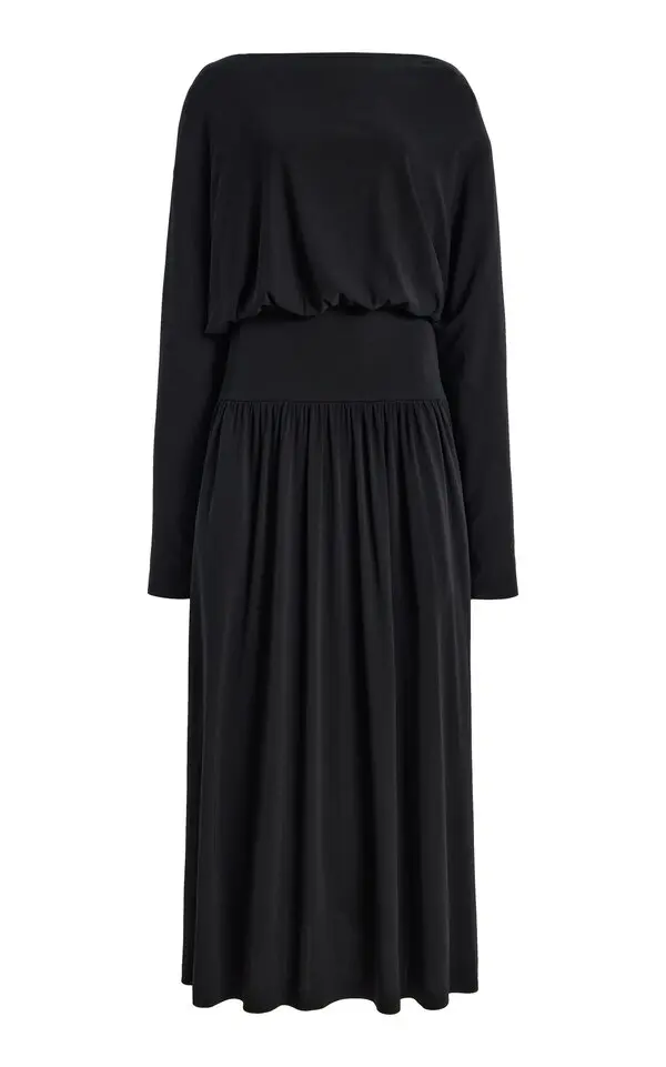 TOTEME Boatneck Jersey Maxi Dress