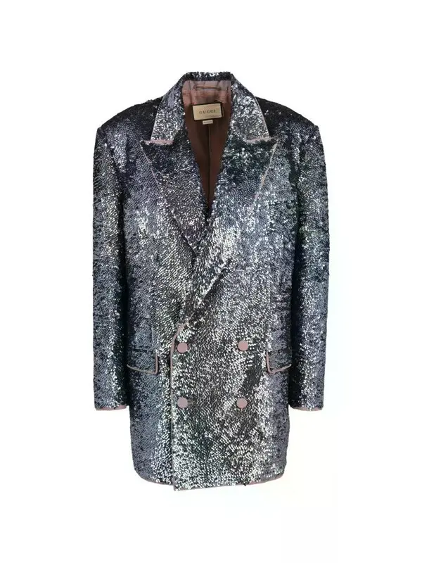Gucci Sequined Double-breasted Blazer