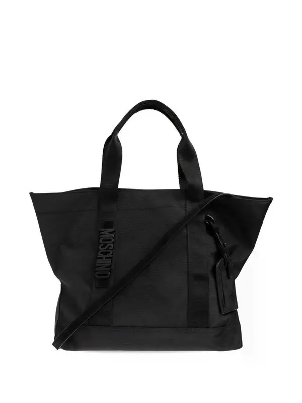 Moschino Logo Detail Tote Bag - Black