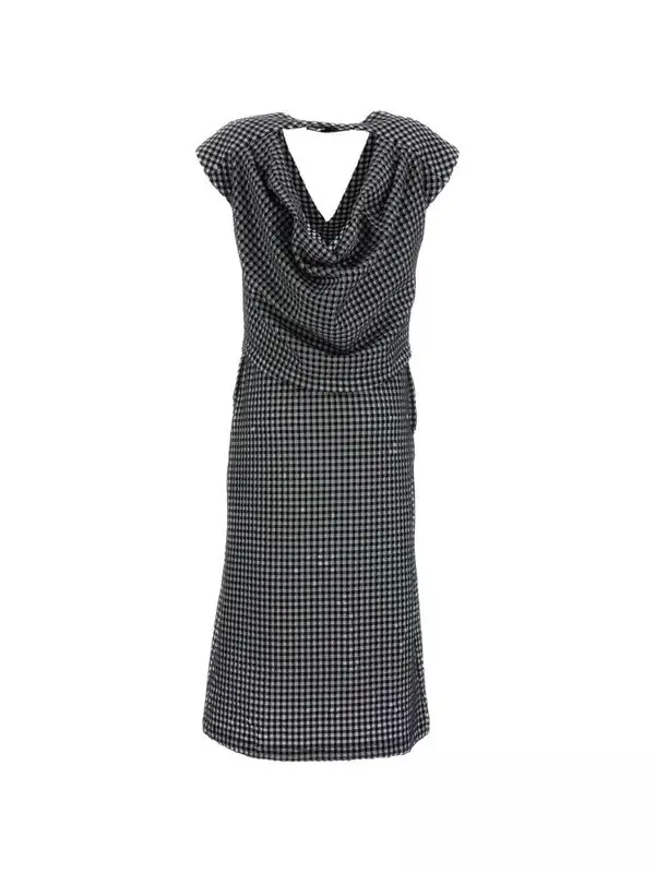IRIE' Plaid-pattern Midi Dress