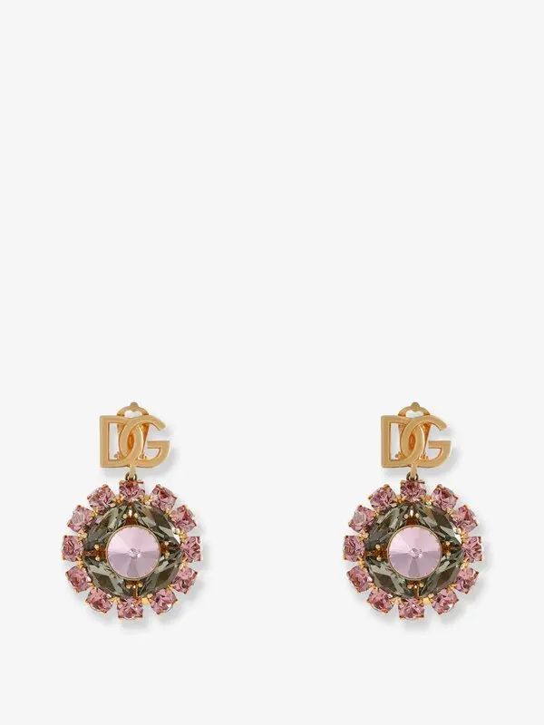 Dolce & Gabbana Ed Brass Clip-on Earrings - Multicolor