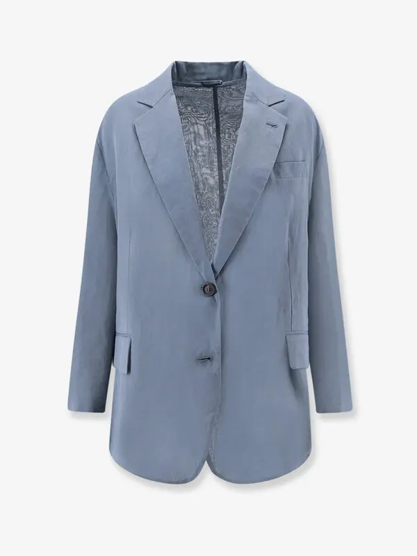 Brunello Cucinelli Deconstructed Cotton Blazer