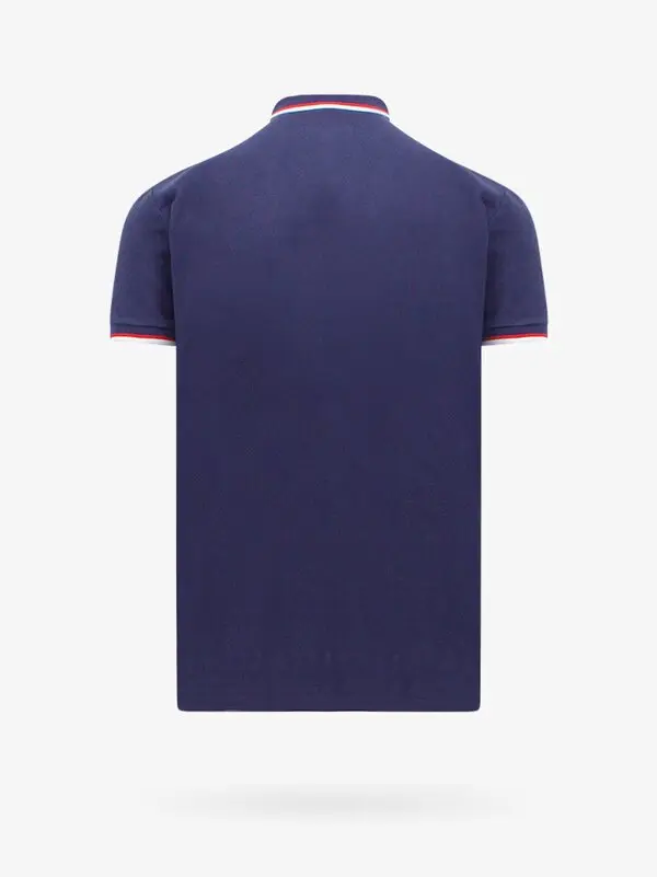 Polo Ralph Lauren Cotton Polo Shirt With Contrasting Profiles - Blue