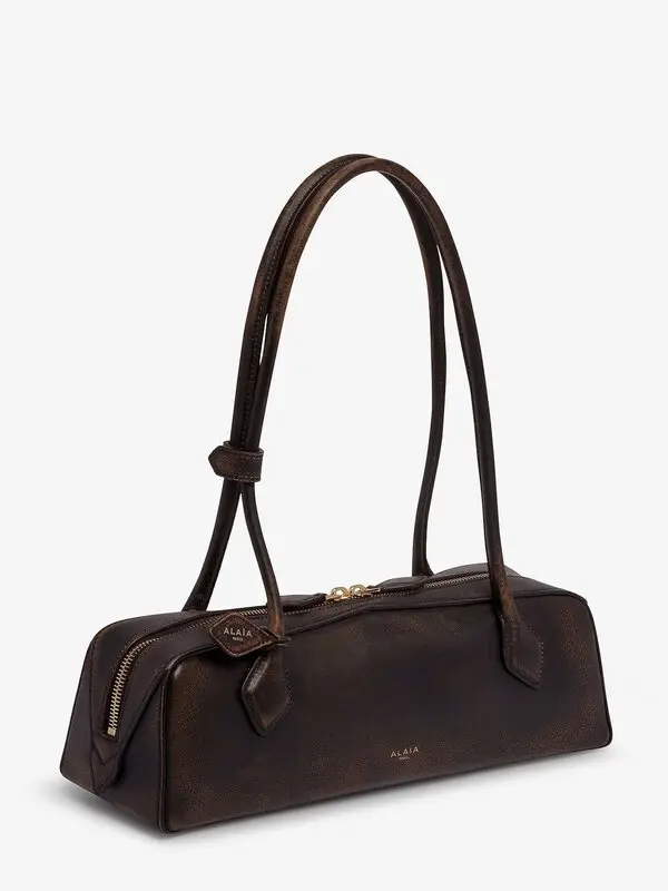 Alaïa Le Teckel Leather Shoulder Bag - Brown