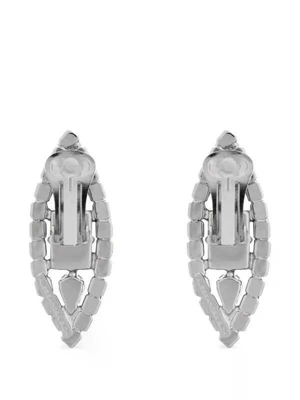 Alessandra Rich Crystal Bijoux Clip-on Drop Earrings