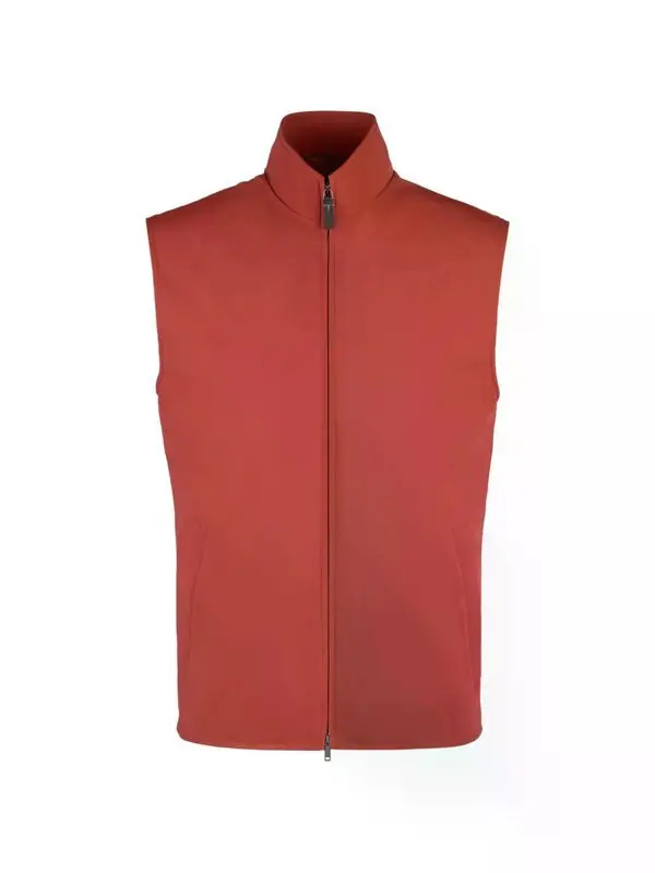 TOD'S Zip-fastening Lightweight Vest - Red