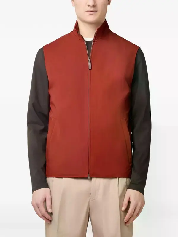 TOD'S Zip-fastening Lightweight Vest - Red