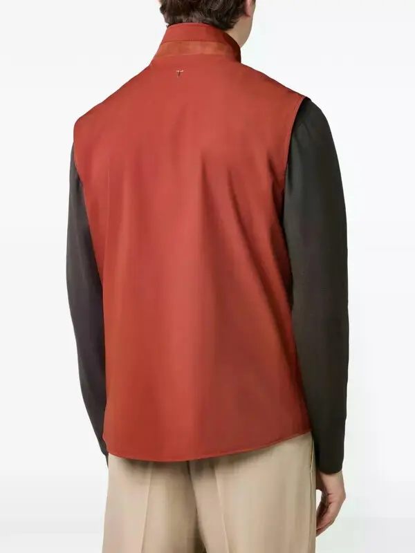 TOD'S Zip-fastening Lightweight Vest - Red