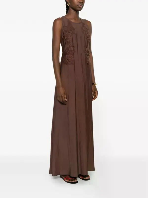 ERMANNO FIRENZE Embroidered Maxi Dress