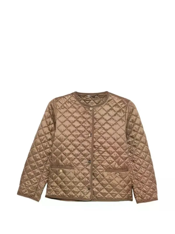 Max Mara Quilted Button Coat