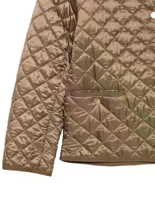 Max Mara Quilted Button Coat