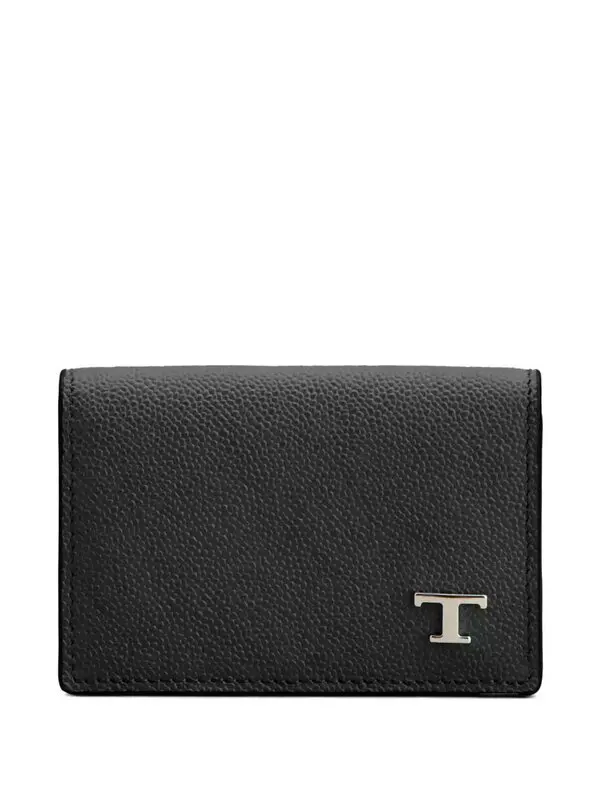 TOD'S T Timeless Leather Cardholder - Black