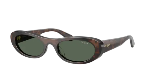 VOGUE Oval Sunglasses - Milky Brown Havana