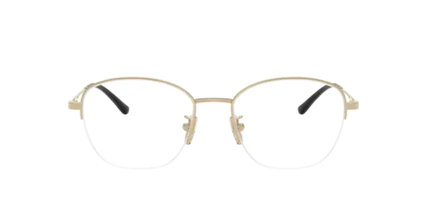 VOGUE Semi-rimless Irregular Eyeglasses With Gold Finish - Rose Gold