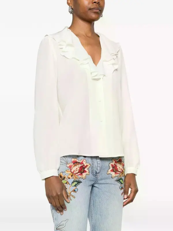 Etro Ruffled Silk Blouse