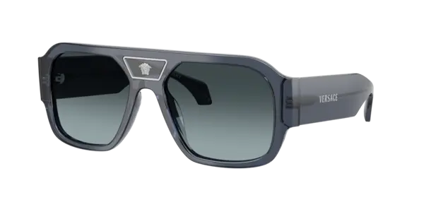 Versace Full Rim Sunglasses - Blue Gradient Grey