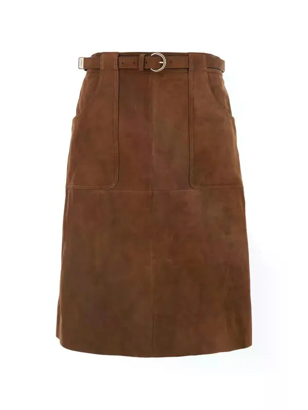Max Mara Mstennis Belted Midi Skirt
