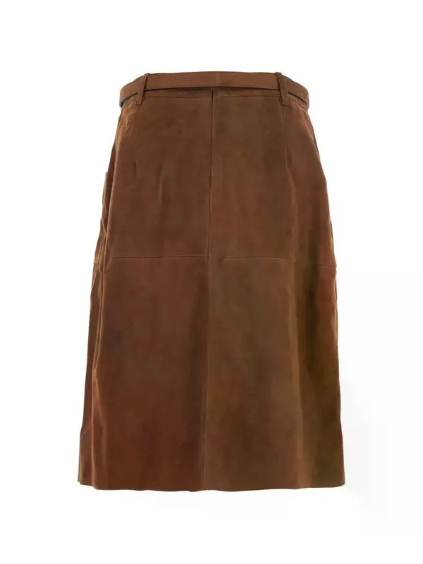 Max Mara Mstennis Belted Midi Skirt