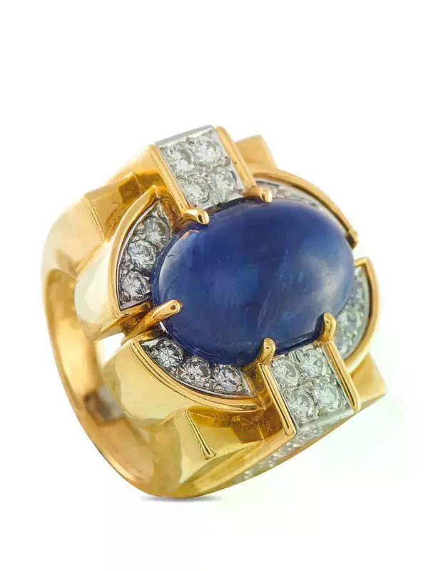 LB EXCLUSIVE Diamond And Sapphire Ring - Gold