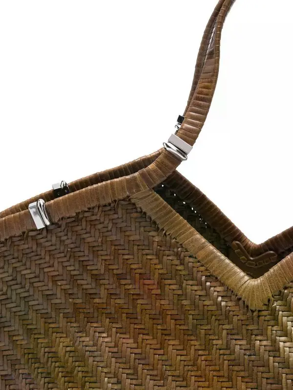 Benedetta Bruzziches Large Usha Hand-woven Tote Bag - Brown