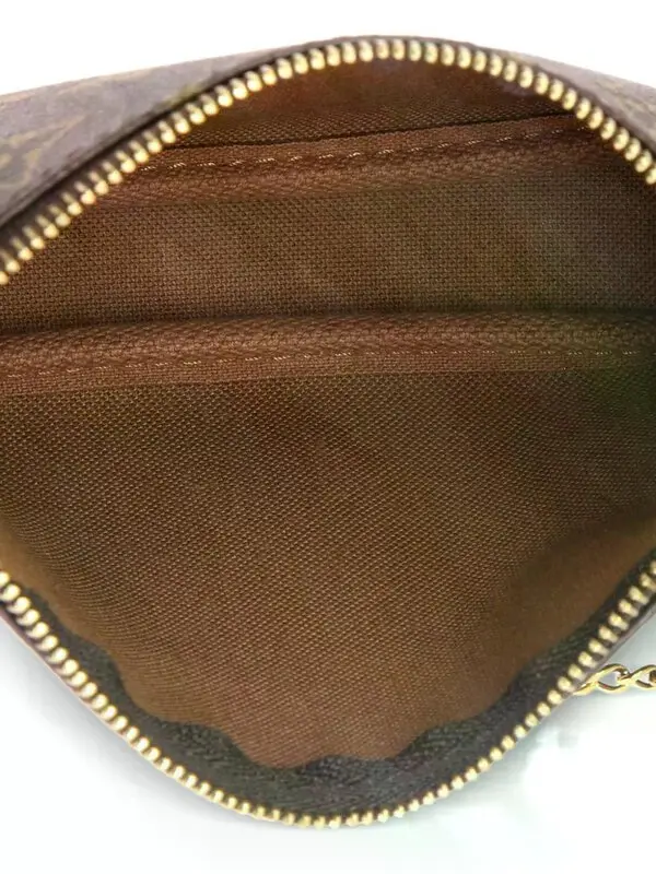 LOUIS VUITTON Pochette Accessoires Monogram Canvas Mini Clutch - Brown