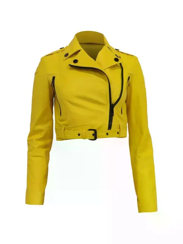 Burberry Cropped Biker Jacket