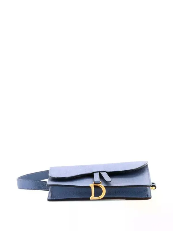 Dior Saddle Rectangular Leather Belt Bag