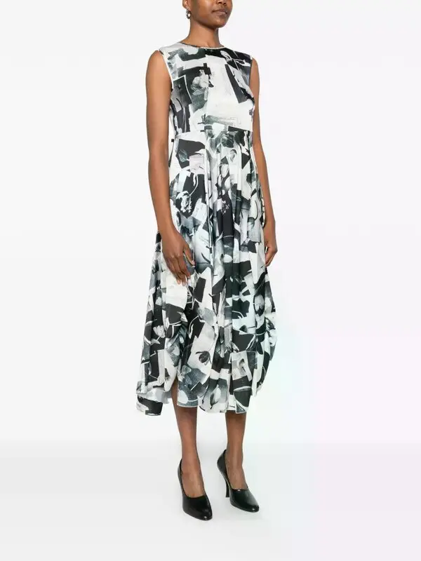 High Sparky Graphic Print Midi Dress