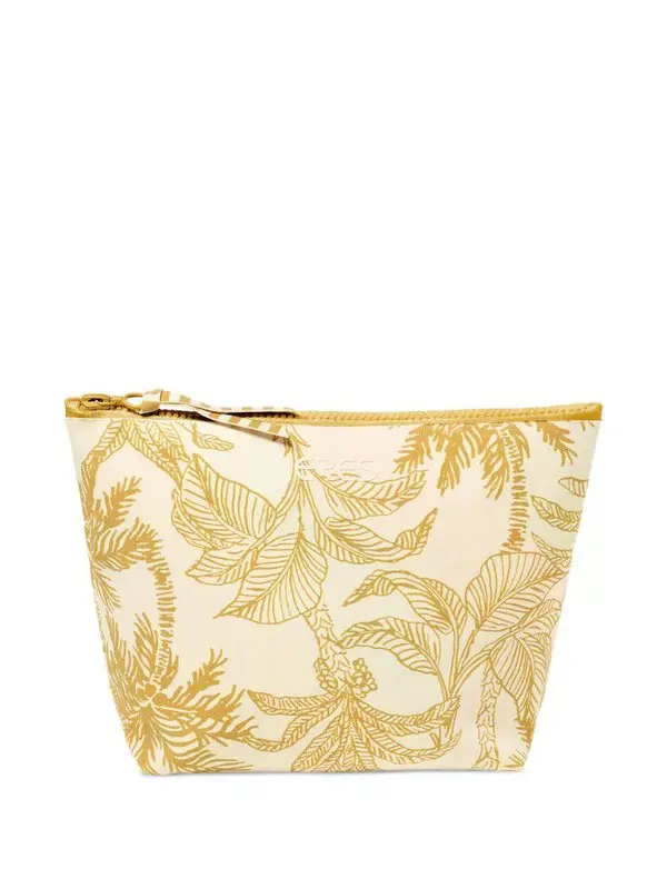 ERES Floral-print Make-up Bag - Yellow