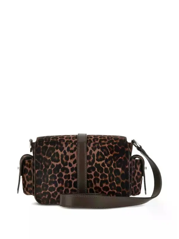 Hogan Leopard-print Flap Cross Body Bag