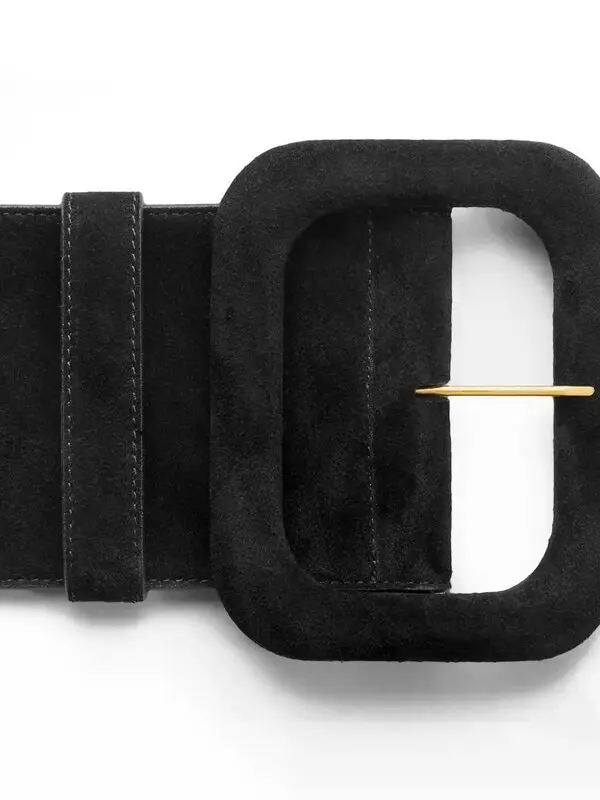 Ami Rectangular-buckle Suede Belt