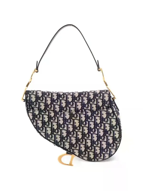 Dior Saddle Handbag Oblique Canvas - Blue